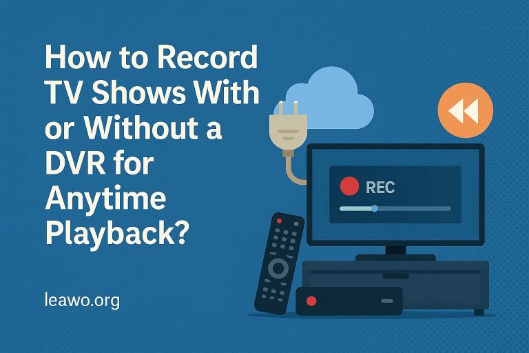 How to Record TV Shows With or Without a DVR for Anytime Playback ...